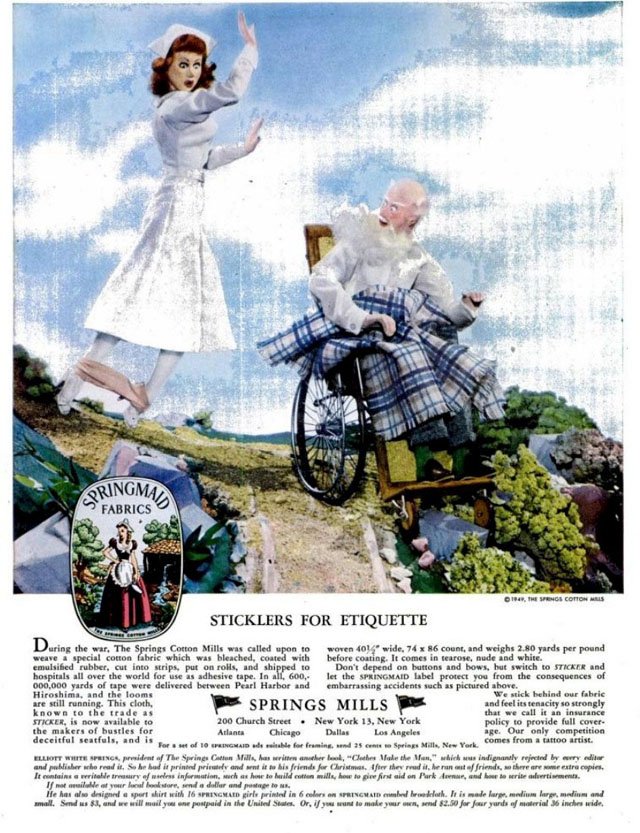 Springmaid Fabrics, You So Naughty! – The Man in the Gray Flannel Suit