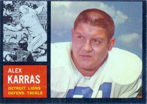 Football Friday: A Gallery of Alex Karras Detroit Lions Football Cards ...