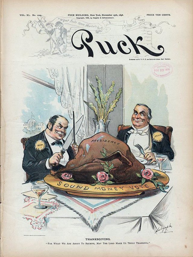 Time Capsule: Puck Magazine Thanksgiving Political Covers, 1894-1913 ...