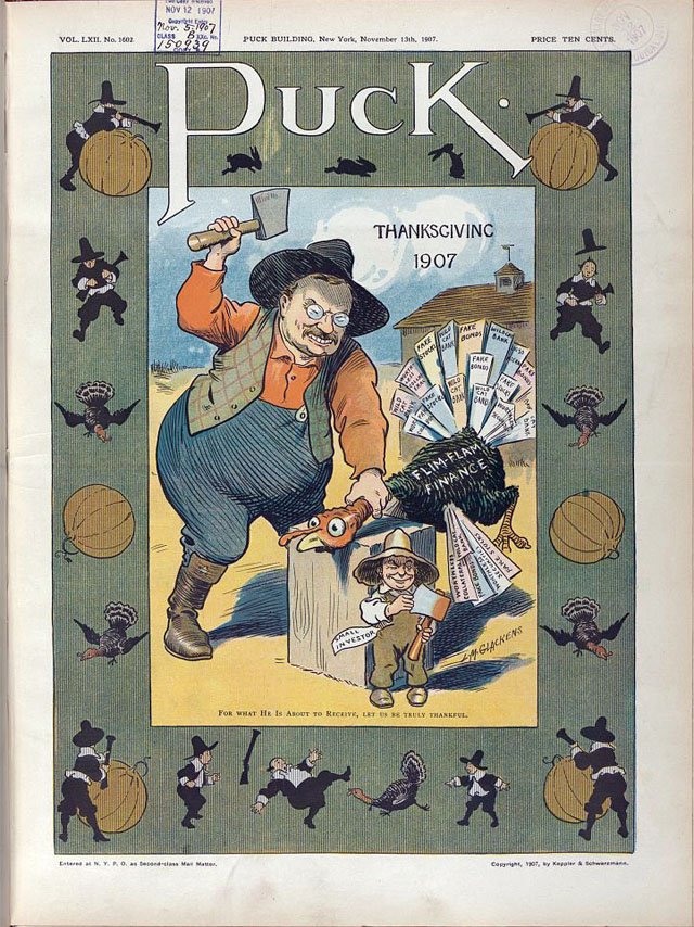 Time Capsule: Puck Magazine Thanksgiving Political Covers, 1894-1913 ...