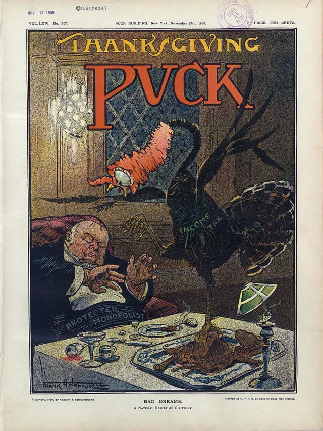 Time Capsule: Puck Magazine Thanksgiving Political Covers, 1894-1913 ...