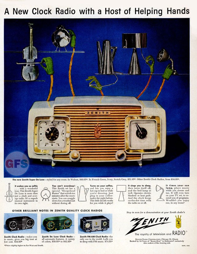 This 1953 Zenith Radio Ad Is Beautiful – The Man in the Gray Flannel Suit