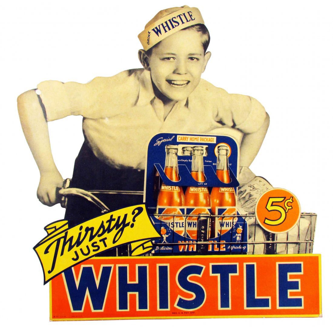Auction Finds: Whistle Orange Soda Advertising Signs – The Man in the ...