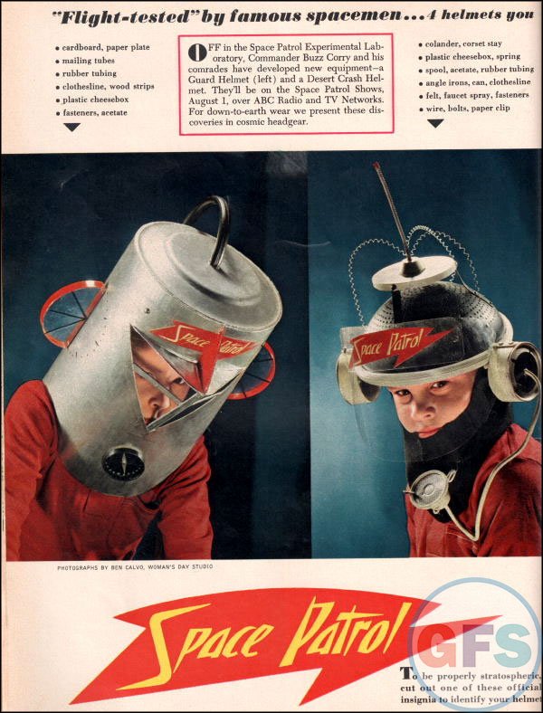 Make Your Own 1950s Space Patrol Helmets! – The Man in the Gray Flannel ...