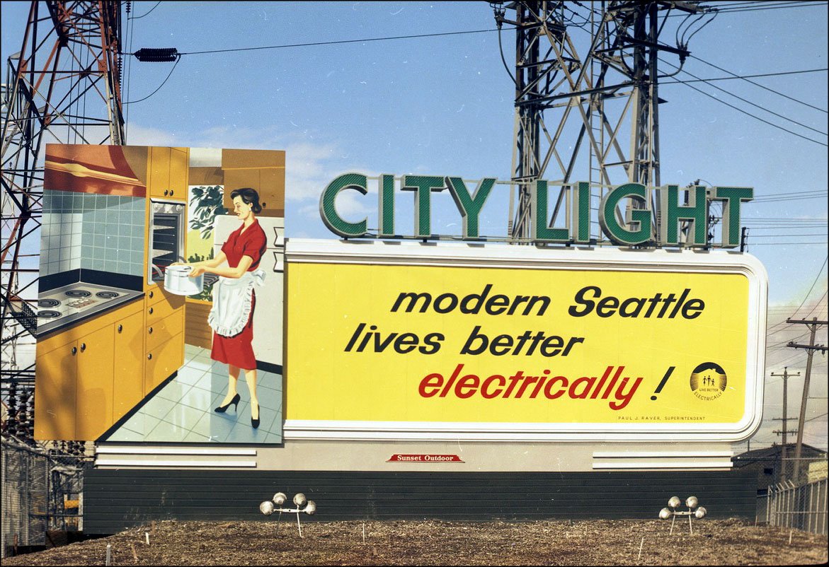 Beautiful Billboards #3: Seattle City Light, 1968 – The Man in the Gray ...