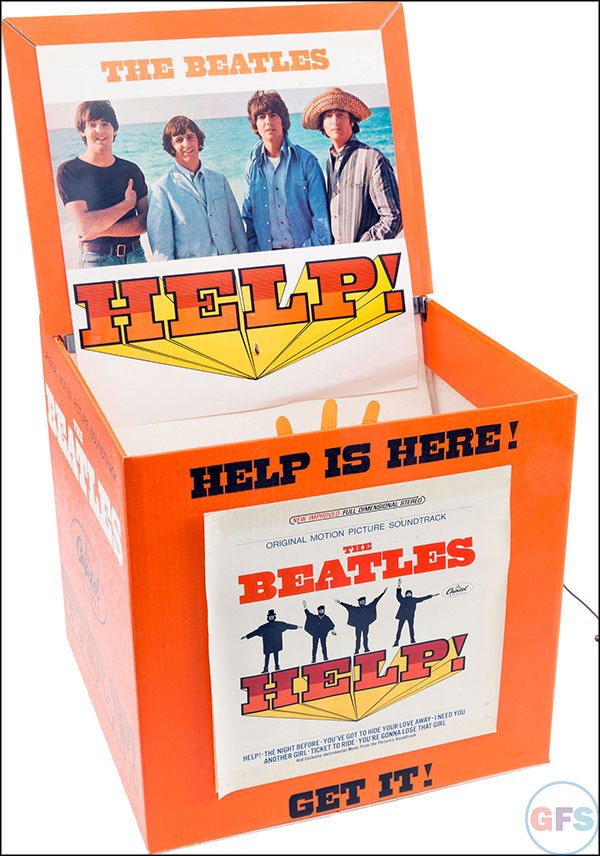 Dig This Beatles Help! Motorized Promotional Display (Capitol, 1965 ...