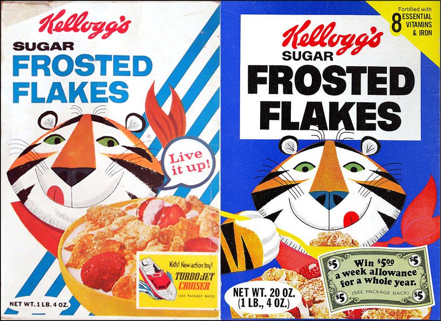 Design Evolution: Vintage Cereal Boxes – The Man in the Gray Flannel Suit