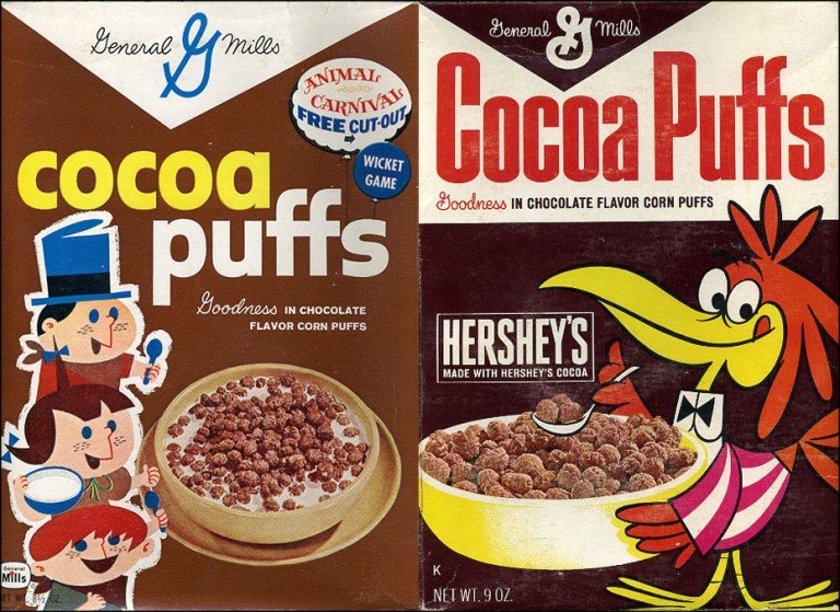 Design Evolution: Vintage Cereal Boxes – The Man in the Gray Flannel Suit